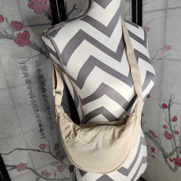 Bags | Nylon Crossbody Bumbag Moon Shaped Purse | Poshmark